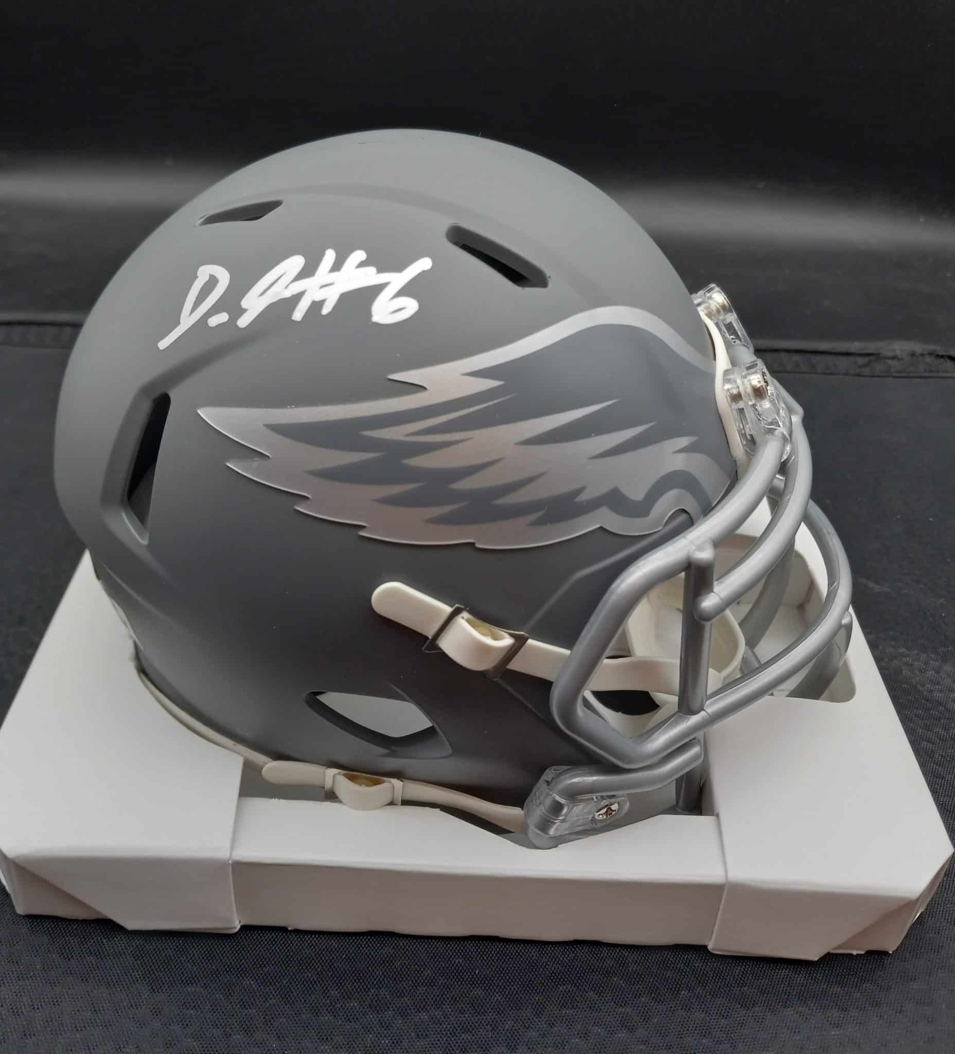 DeVonta Smith Slate Mini Helmet » BS Collectibles