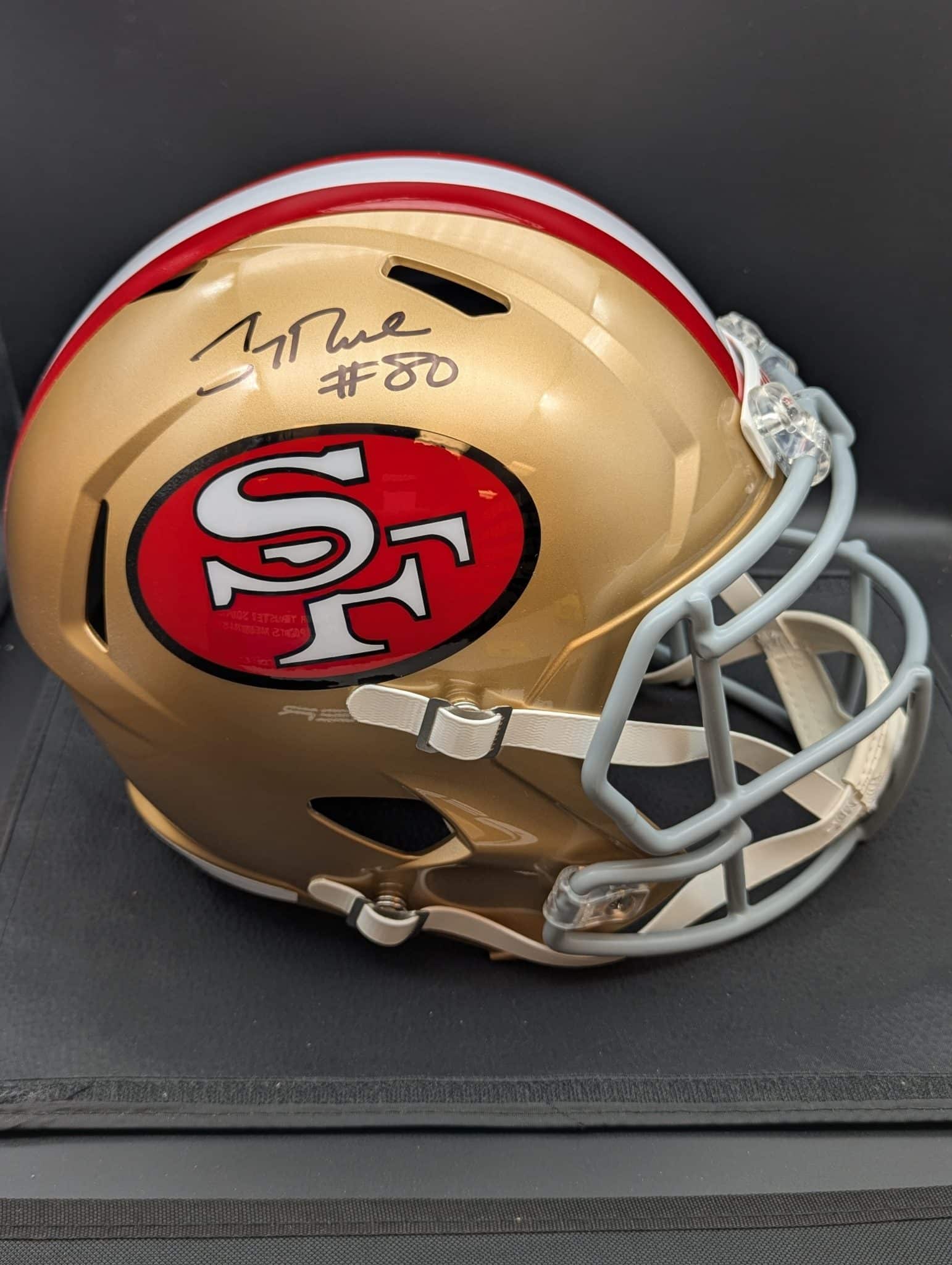 Jerry Rice Throwback Full Size Replica Helmet » BS Collectibles
